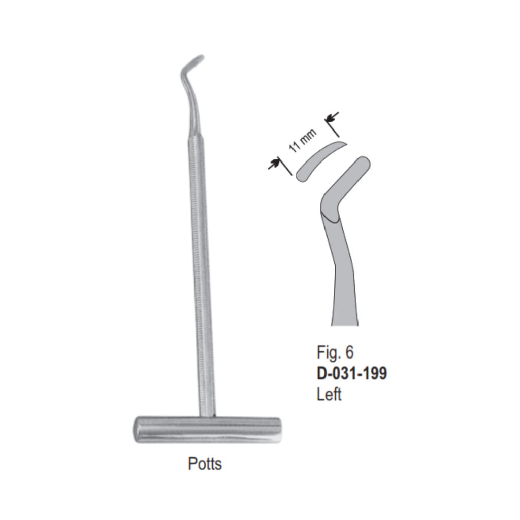 Elevador Potts Izquierdo - Dental Pérez Avilés